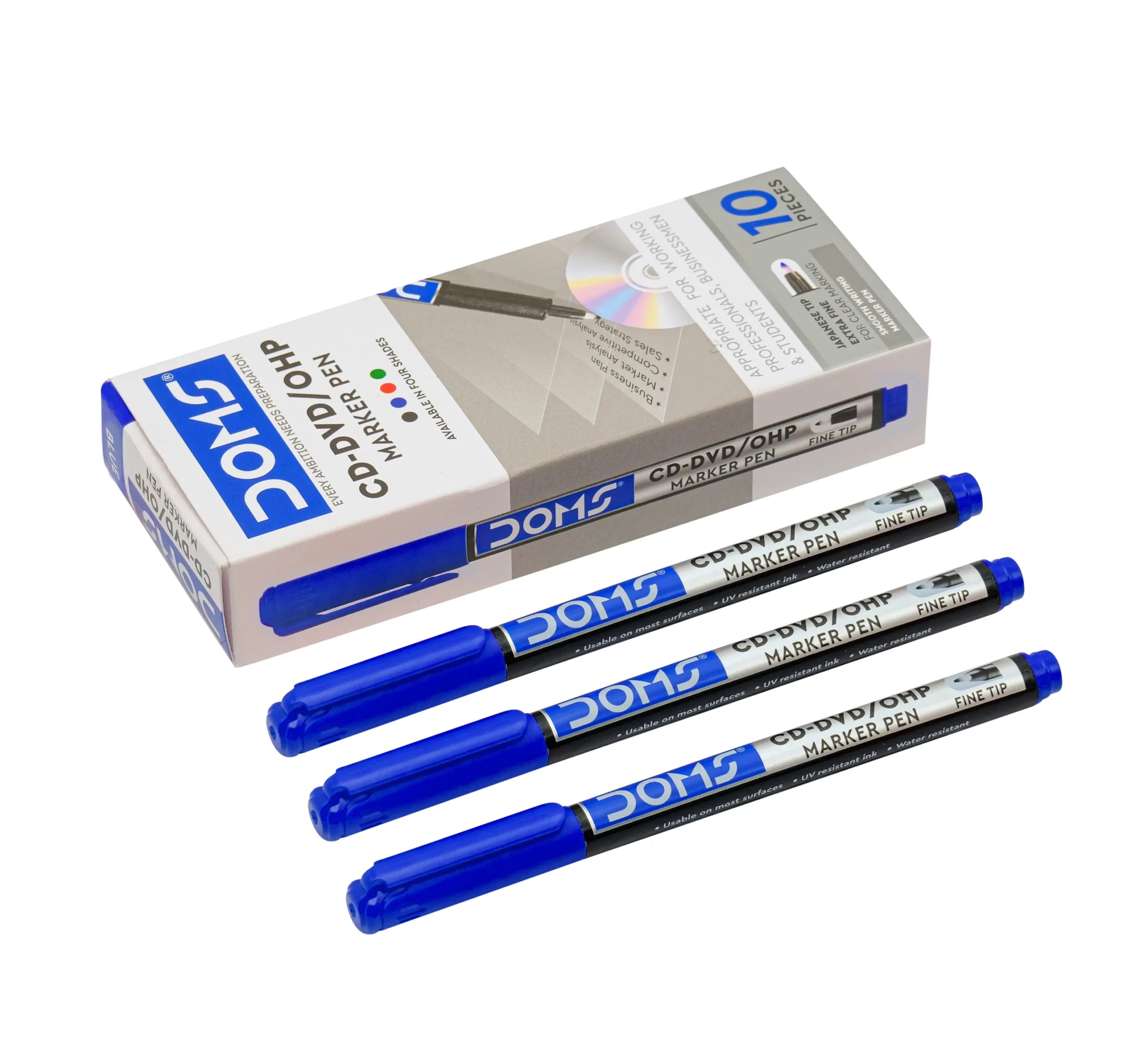 Doms CD- DVD/OHP markar pen blue – NEW BOOK WORLD